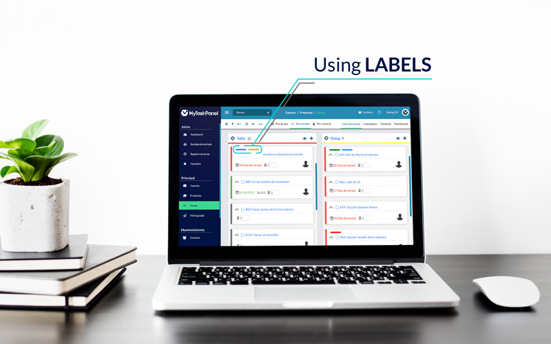 How to use labels to manage projects in MyTaskPanel